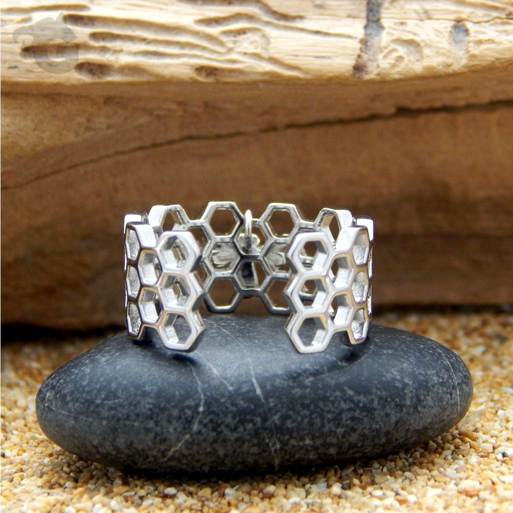 Honeycomb Bee ring - Glermes.com